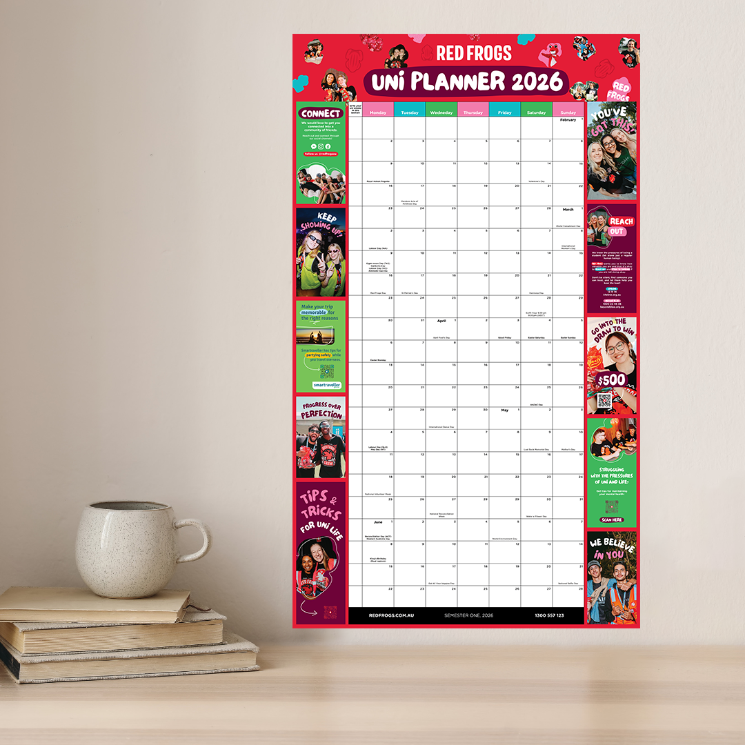 2026 Wall Planner | Red Frogs Australia